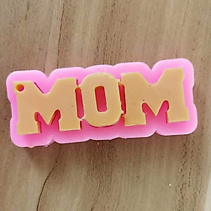 Silicone Mom Letter Mould DIY Chocolate Cupcake Cake Muffin Baking Mold for Best Mom Mother's Day Celabration Holiday Party Making Cake Balls, Muffins, Cupcakes, and Candies