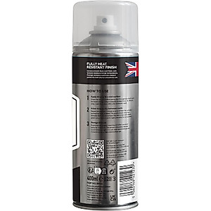 JENOLITE Directorust BBQ & Stove Aerosol Paint | BLACK | Very High Temperature Resistant Up to 1200°F (650°C) | BBQs, Stoves, Chimineas, Automotive, Fire Screens & Surrounds | 13.5 Ounces (400ml)