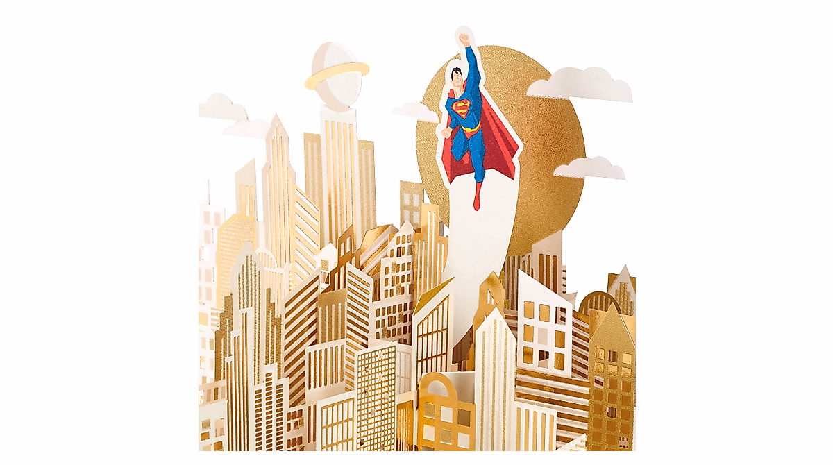 Superman Pop-Up Father's Day Card by Hallmark