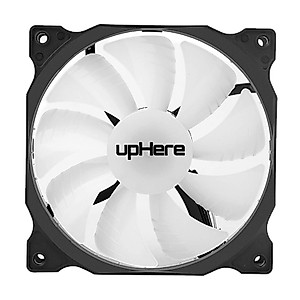 uphere 3-Pack Long Life Computer Case Fan 120mm Cooling Case Fan for Computer Cases Cooling 15LED White,15W3-3