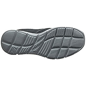 Skechers Men's Equalizer Double Play Slip-On Loafer,Charcoal/Orange,11 M US