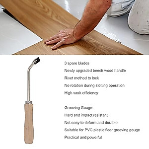 Floor Welding Slotting Knife, Comfortable Grip, Efficient, Easy to Use, Plastic PVC Floor Welding Groove Planer for Home