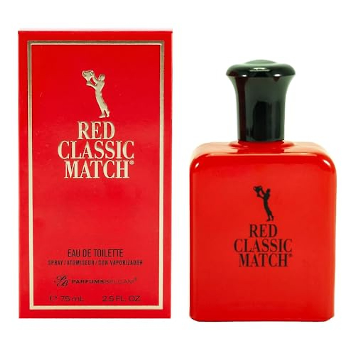 PB ParfumsBelcam Red Classic Match Eau de Toilette Spray, Our version of a Designer 2.54 Fl Oz