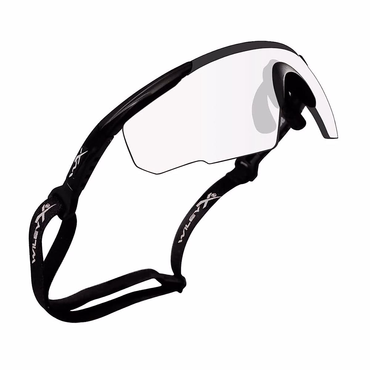 Wiley X Saber Advanced Shooting Glasses ANSI Z87.1+ Safety Sunglasses for Men and Women, UV and Eye Protection for Hunting and Shooting Matte Black Frames, Clear Lenses, Ballistic Rated