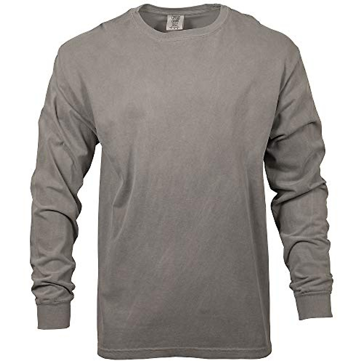 Comfort Colors Men's Adult Long Sleeve Tee, Style 6014, Grey, Large