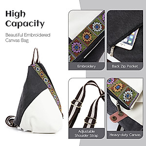 MAZEXY Heavey Duty Women Backpack Canvas Shoulder Bag Anti-theft Rucksack Fashion Backpack