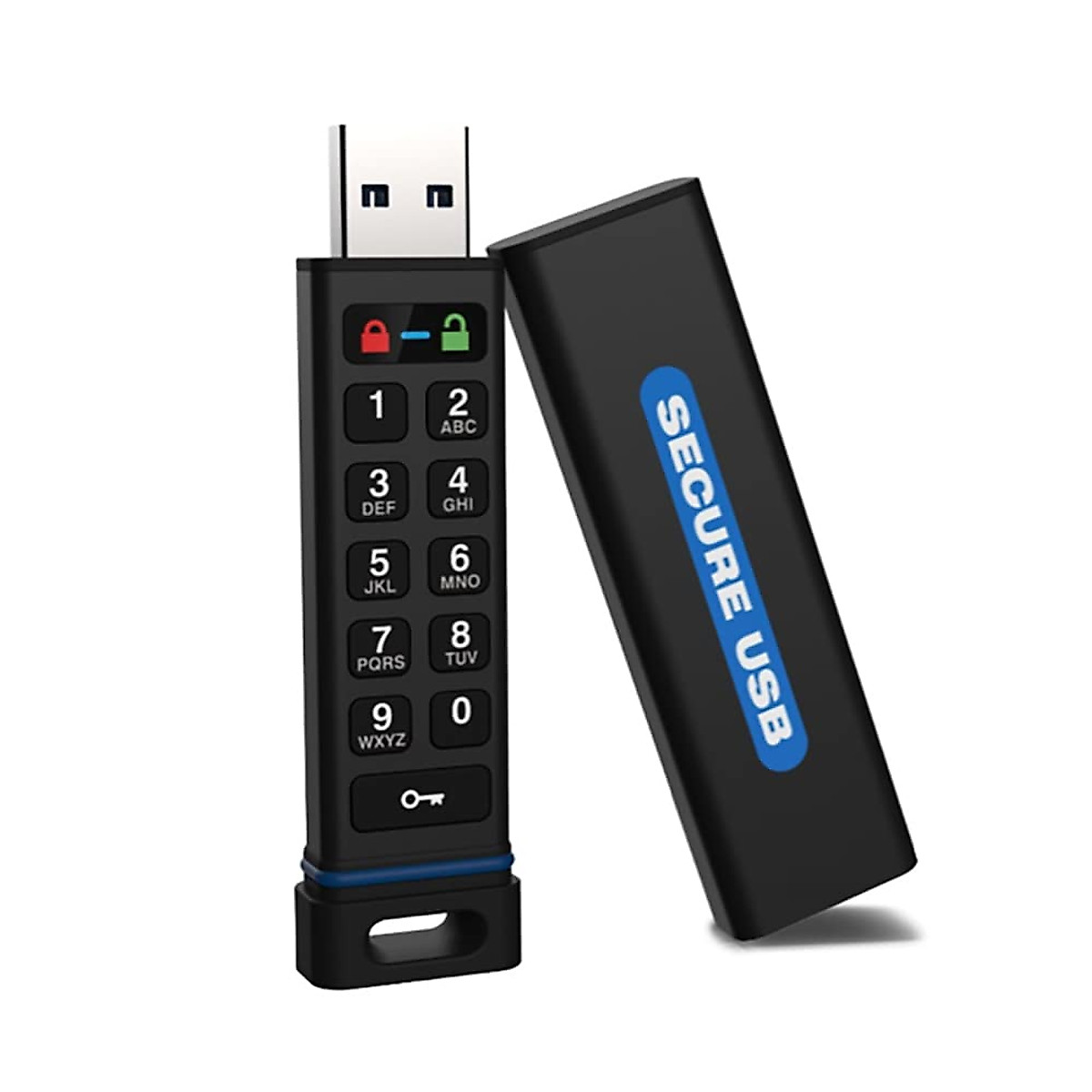 Secure Data 32GB SecureUSB KP Encrypted FlashDrive with KeyPad Pin Authentication, 32 GB