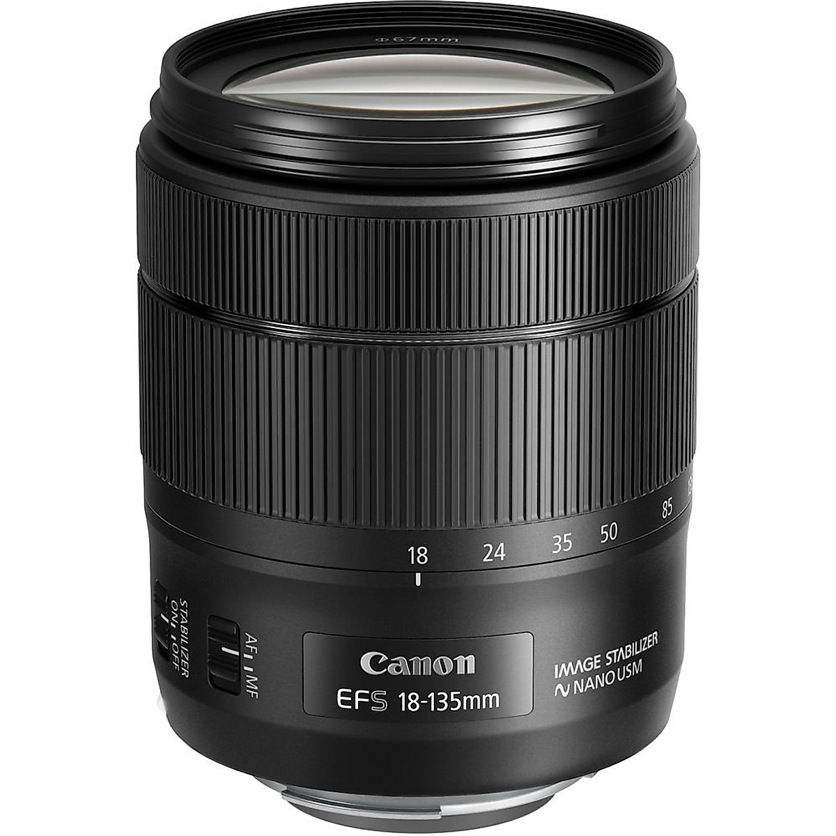 Canon EF-S 18-135mm f/3.5-5.6 is USM Lens (1276C002) + Filter Kit + Lens Pouch + Cap Keeper + Cleaning Kit + More (Renewed)
