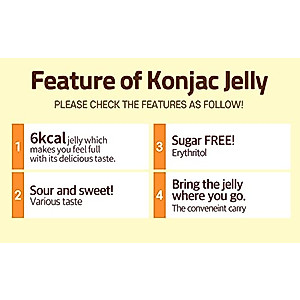 RAWEL Thingle Delicous Konjac Jelly 1box (130ml x 10packs) / 6 Calories/Sugar Free/Low Calories/Fruit Flavor Jelly with low carb/Drinkable Zero Sugar Jelly Dessert (Hibiscus & Pomegrante)