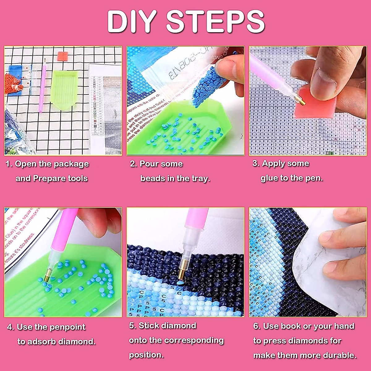 RYMILIE Diamond Painting Kits for Adults - Vase DIY 5D Diamond Art Kits Full Drill Diamond Dots Paintings with Diamonds Gem Art and Crafts Home Decor 【13.78x13.78inch】