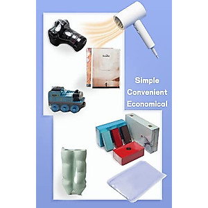 Im.Create Shrink wrap Bags - 100pcs Clear Heat Shrink Wrap for soap - PVC Remote Control Cover 4x6 Inches Shrink Plastic