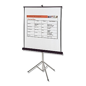 Quartet Portable Tripod Projection Screen, 70 x 70 Inches, High-Resolution, Matte Surface (570S)
