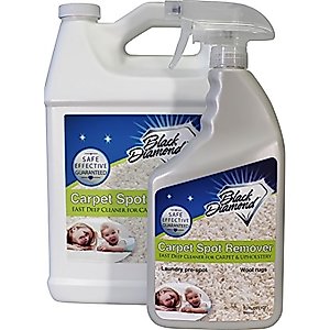 Black Diamond Stoneworks Carpet & Upholstery Cleaner: This Fast Acting Deep Cleaning Spot & Stain Remover Spray Also Works Great on Rugs, Couches and Car Seats. (1-gallon and 1-quart)