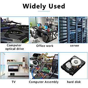 XMSJSIY Slimline Sata 13 Pin Male to 22 Pin Sata Female Cable Adapter,Slimline Serial ATA 7+6 Pin to SATA 7+15 Pin Extension Connector for 2.5” HDD,SSD and Laptop CD-ROM - 2PCS 30cm…