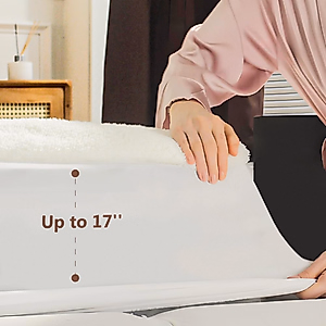 Templewet Heated Mattress Pad King Size - Dual Control Electric Mattress Pad with 4 Heat Settings & 10 Hour Auto Off,Bed Warmer Mattress Cover 15" Deep Pocket,ETL Certified,Machine Washable,78"x80"