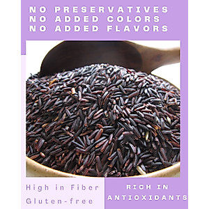 Organic Riceberry Rice - Purple Thai Black Jasmine Rice - USDA Certified - Premium Freshness - Small Lot Harvest Direct from our Farm to your Table - 4 LB
