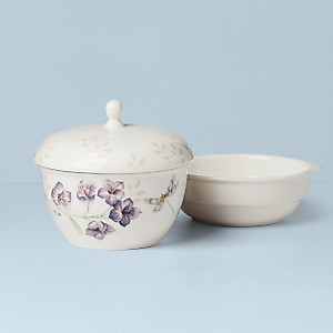 Lenox Butterfly Meadow 3-Piece Stackable Bowl Set, 3.05 LB, Multi