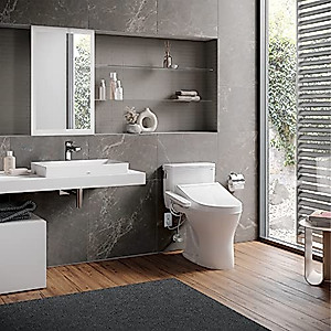 TOTO SW3073#01 WASHLET C2 Round Electronic Bidet Toilet Seat, Cotton White