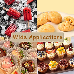 NDSWKR 300 Pieces Clear Popsicle Cakesicle Boxes Set, 150 PCS PET Ice Cream Boxes with 150 PCS Wooden Sticks, Plastic Treat Boxes for Baking, Wedding, Birthday Party