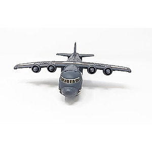 Toy Aircraft Carrier Army Men with Cargo Plane 18 Warplane Fighter Jets and 6 Extra Military Vehicles