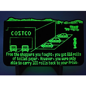 Glowing Challenge Coin - You Have Died of Corona - Like Oregon Trail You Have Died of Dysentery