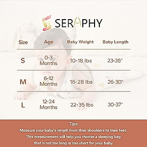 SERAPHY Baby Sleep Sack 6-12 Months 100% Cotton 1.5TOG Wearable Blanket Baby Sleeping Bag Comfortable Toddler Sleeping Sack for Baby Boys & Girls