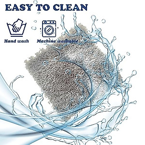 20pcs 12x12x0.4in Plush Foam Carpet Mats,Washable Anti-Slip Square Foam Interlocking Floor Tiles Mats,DIY Soft Fluffy Shaggy Area Puzzles Rug-20 Sq.ft(Color:White + Pink)