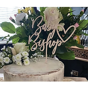 Custom Cake Topper - Personalized Names and Initials Decorations - Perfect for Wedding - Baby Shower - Birthday Engagements - Anniversary - Size 5-8 inches