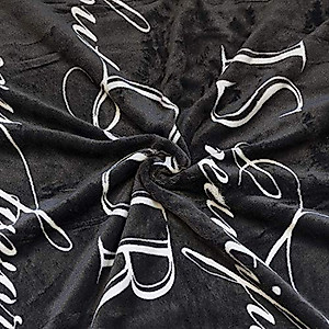 Soft Sentiments Outrageously Soft Reversible Velvet Ultra Plush Throw - 50 x 60 Inch - Love is Ours