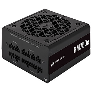 Corsair RM750e Fully Modular Low-Noise ATX Power Supply - Dual EPS12V Connectors - 105°C-Rated Capacitors - 80 Plus Gold Efficiency - Modern Standby Support - Black