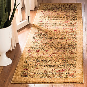 SAFAVIEH Lyndhurst Collection Area Rug - 9' x 12', Beige & Multi, Traditional Paisley Design, Non-Shedding & Easy Care, Ideal for High Traffic Areas in Living Room, Bedroom (LNH224A)