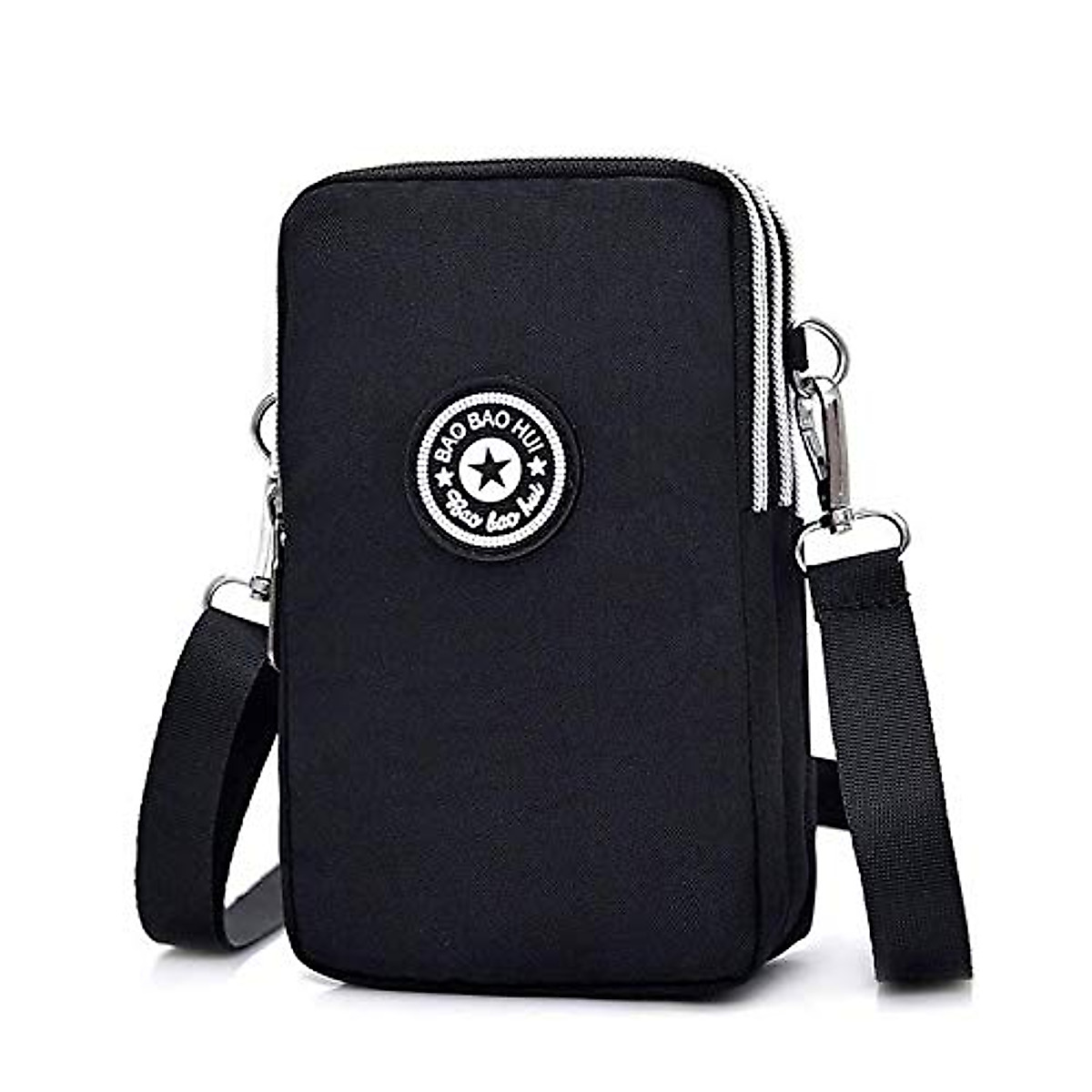 Kimwing Phone Purse Crossbody for Women iPhone 12 Pro Max / 11 Pro Max, Girls Wallet Wristlet Armband Bag for Samsung S20 FE, A11 A21 A51 A71 A10S A20S A21S A10 S20 Ultra Note 9, 10, S10 Plus (Black)