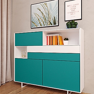 Decotalk Teal Wallpaper Stick and Peel 17.7x120 Green Wallpaper for Bedroom Teal Wallpaper for Walls Removable Contact Paper for Cabinets Solid Green Wall Paper Self Adhesive Contact Paper Teal Vinyl