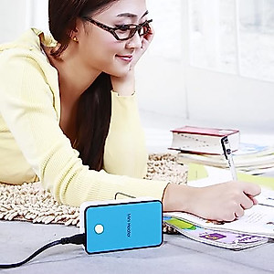 Safety Energy-saving Heater Mini Portable Room Office Desktop Electric Fan Heater Air Warmer Blue