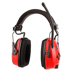 Honeywell Sync Digital AM/FM/MP3 Radio Earmuff (RWS-53012), Red