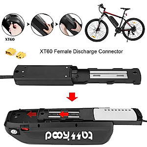 tasskood 48V Hailong Ebike Battery,48 Volt 17.5Ah 15Ah 20Ah Downtube Electric E Bike Bicycle Llithium ion Battery for 48V Bafang 500W 750W 1000W 1500W Motor (48V 17.5AH for 0-1500W)