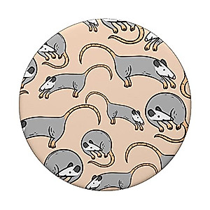 Opossum Pattern Opossum Lover Gift PopSockets Swappable PopGrip