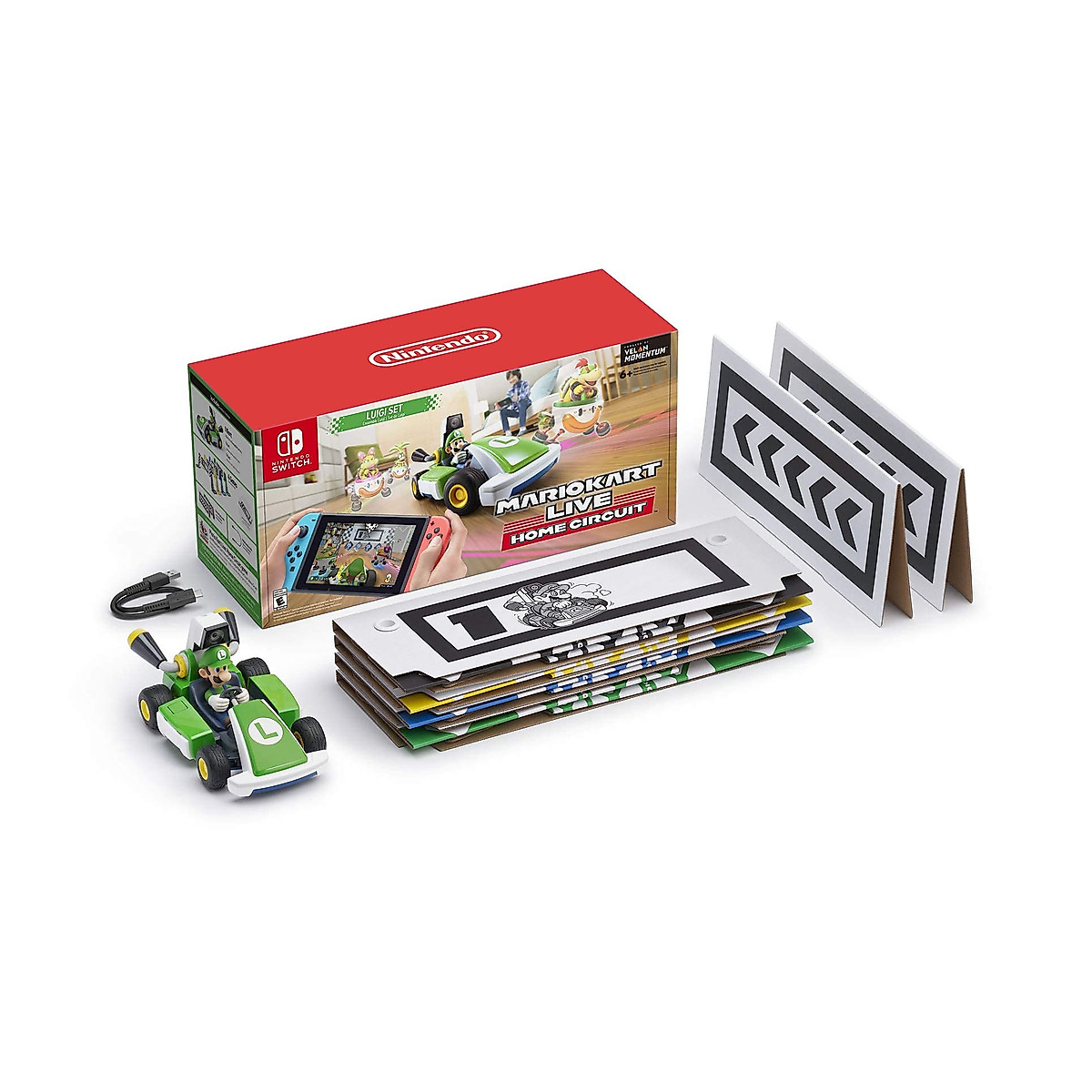 Nintendo Switch HACRRMBAA-cr Mario Kart Live: Home Circuit - Luigi Set Edition (Renewed)