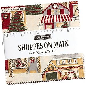 Shoppes On Main Charm Pack by Holly Taylor; 42-5" Precut Fabric Quilt Squares
