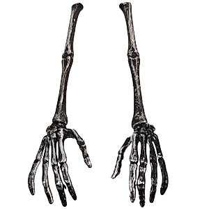 Skeleton Hands 2pcs Salad Spoon Skeleton Hand Spoon Skull Claw Spoon Hallowen Party Tableware Funny Pasta Fork for Halloween Party Favors Plastic Salad Tongs