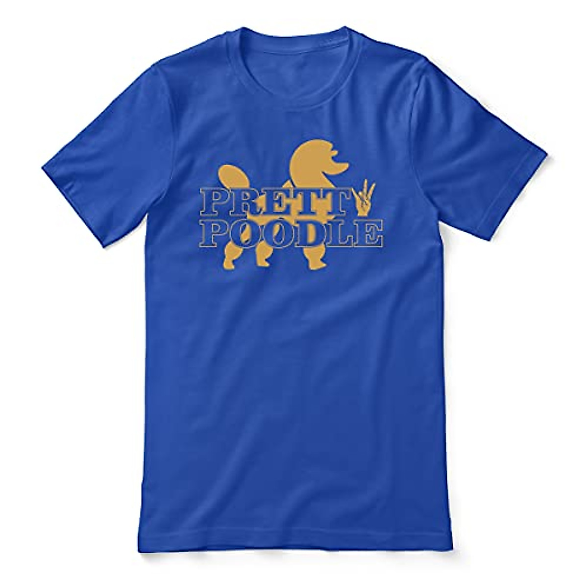 BBGreek Sigma Gamma Rho Sorority Paraphernalia - SGRHO - Crew Neck T-Shirt - Official Vendor - Pretty Poodle True-Royal X-Large