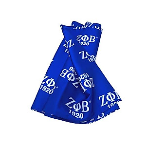 Sorority Paraphernalia Scarf - Lightweight and Comfortable Silk Scarves - 13 in x 56 in Neck Scarf - Sorority Gift