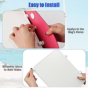 2pcs Divider for Bogg Bag, Divider Tray for Bogg Bag for XL Bogg Bag, Beach Bag, Bogg Bag, Accessories Inserts, Easy to Organize and Avoid Clutter (White)