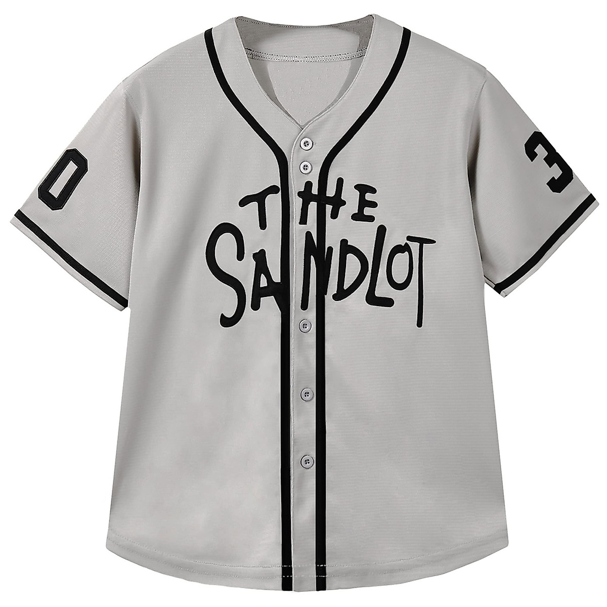 Youth Baseball Jersey #30 Stitched The Sandlot Benny The Jet Rodriguez Movie Kids Baseball Jersey Gift for kids XS-XL(Medium)
