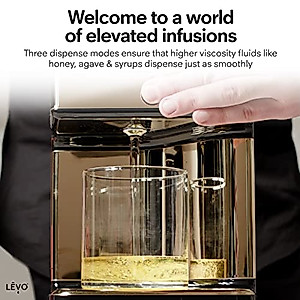 LEVO Lux - Premium Herbal Oil Infusion Machine - Botanical Extractor - Herb Dryer, Decarboxylator, & Oil Infuser - Gourmet Edible Infusion Maker - For Infused Gummies, Brownies & More - Black