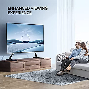 PERLESMITH Universal Table Top TV Stand for 22 - 65 Inch Flat Screen, LCD TVs Premium Height Adjustable Leg Stand Holds up to 110lbs, VESA up to 800x500mm