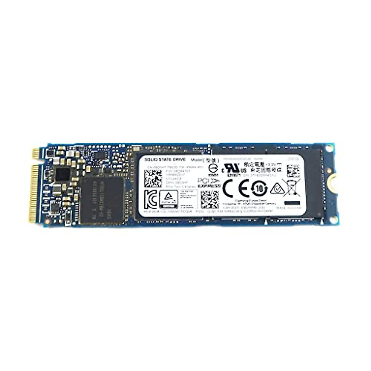 Solid State Drive 8D5HT 08D5HT CN-08D5HT Compatible Replacement Spare Part for Dell Toshiba XG4 THNSN5256GPUK 256GB PCI Express 3.0 x4 TLC NVMe M.2 2280 Internal SSD