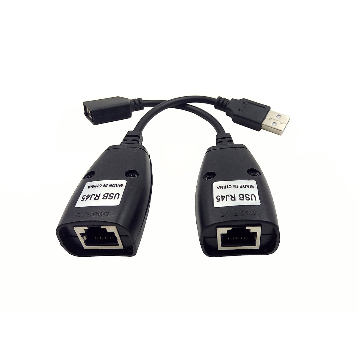 Haokiang USB Over RJ45 Cat5/5e/6 Extension Extender Cable RJ45 Adapter Set