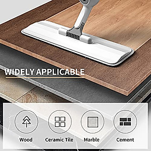 XIXIAN Spray Floor Mop for Floor Cleaning Microfiber Floor Mop Dry Wet Mop 350mL Bottle Dust Cleaning Mop Hardwood Wood Floor Cleaner Mop 360 Rotate Dry Wet Mop