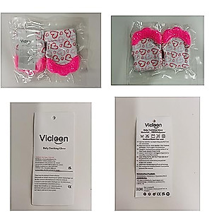 2Pack Silicone Teething Mitt, Soothing Infant Teething Mitten Pain Relief, Prevent Scratches Glove, Safe Silicone Teething Toys for 0-12 Months